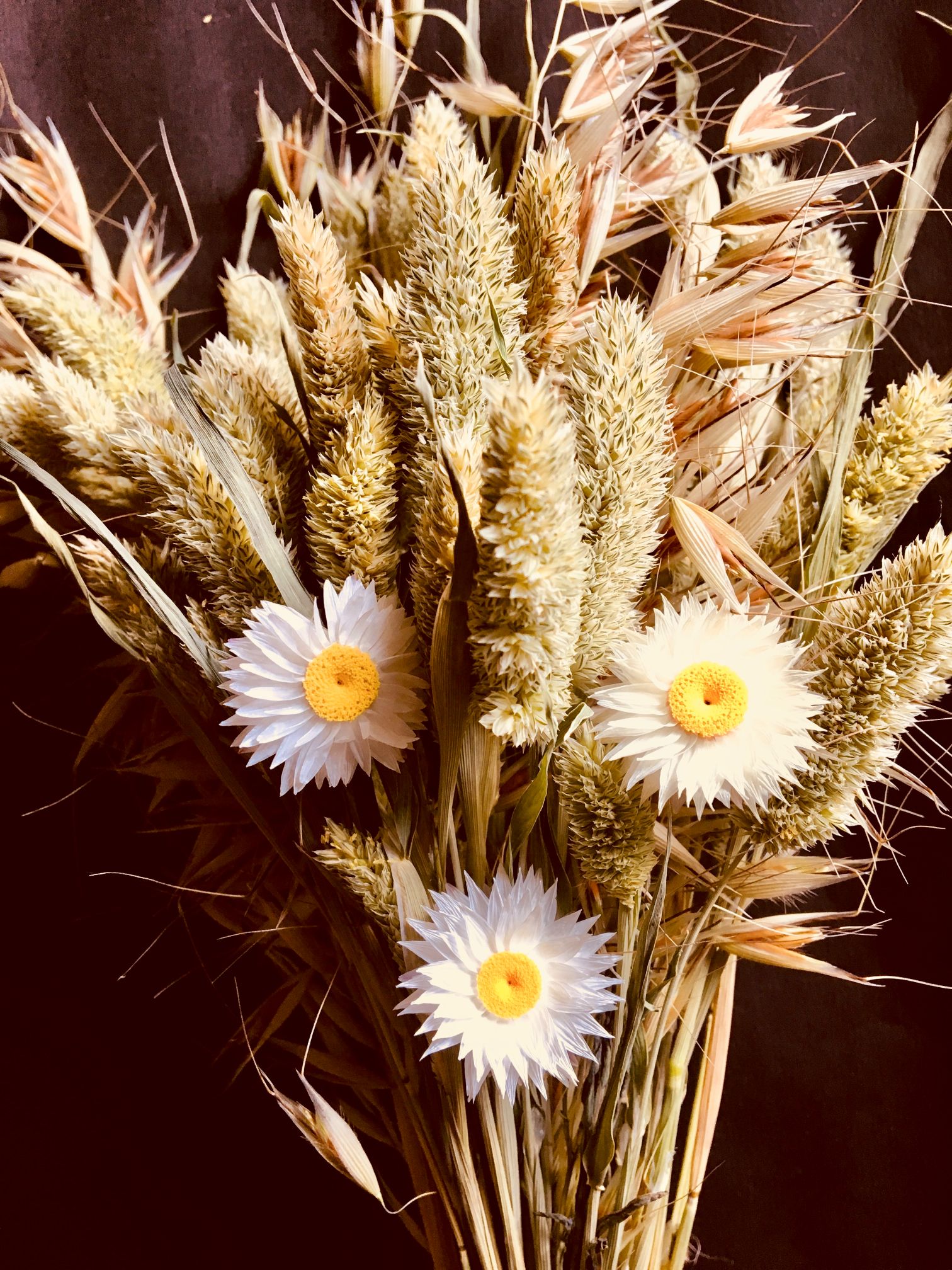 Buy Dried Grasses and Flowers Bouquet | BloomyBliss Online Florist