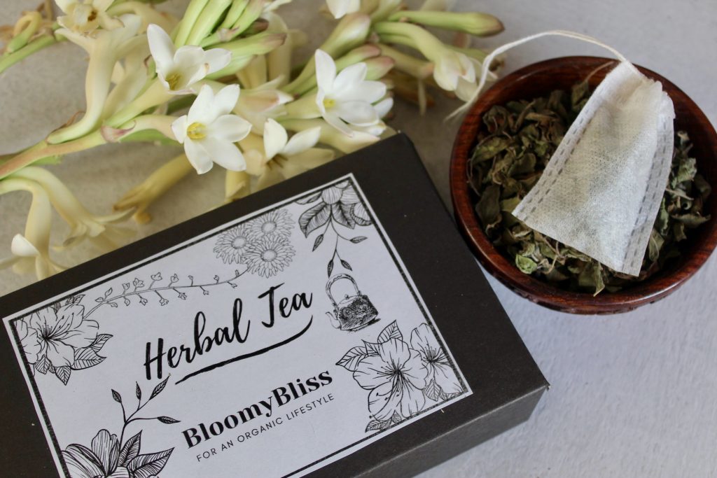 Buy Organic Basil Tea Pack | Herbal Tea Bags | BloomyBliss Online