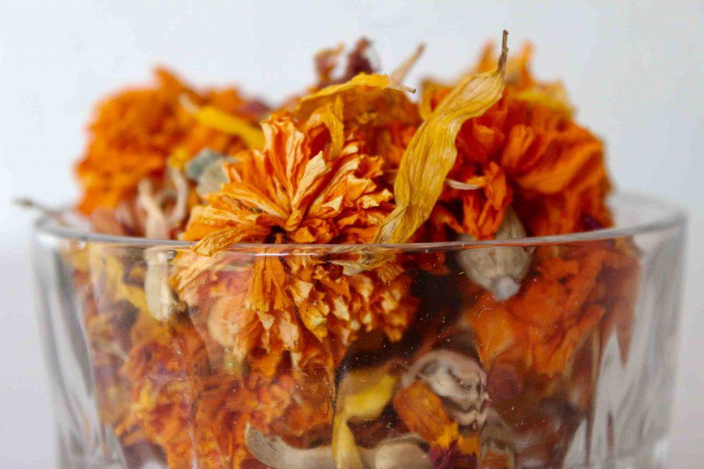 Buy Orange Yellow | Jasmine Scented Potpourri | BloomyBliss