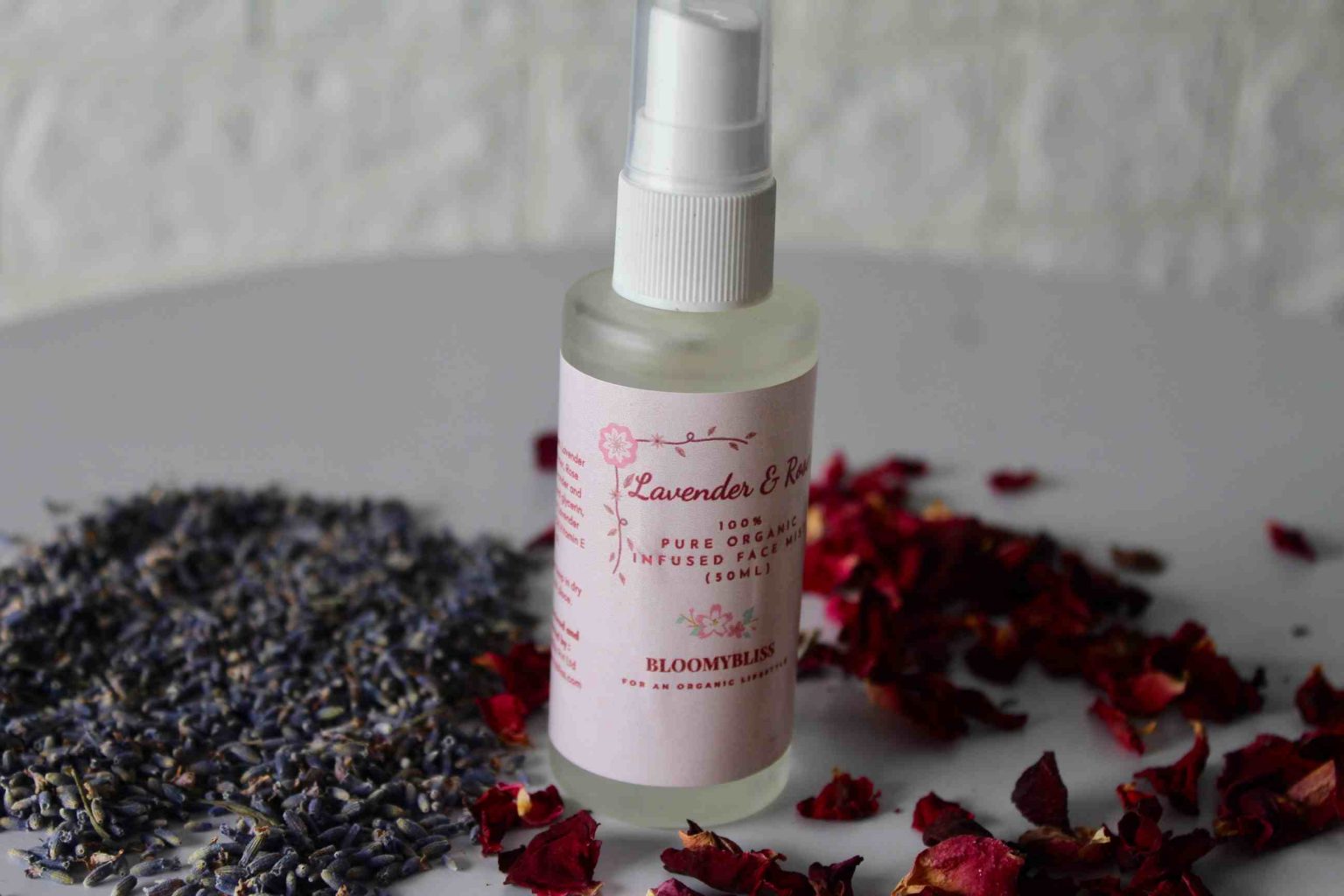 Buy Organic Lavender & Rose Face Mist | BloomyBliss